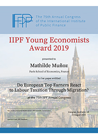 International Institute of Public Finance - Young Economist Award
