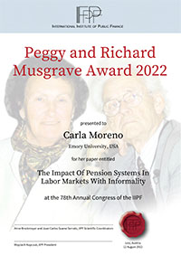 International Institute of Public Finance - Peggy and Richard Musgrave ...